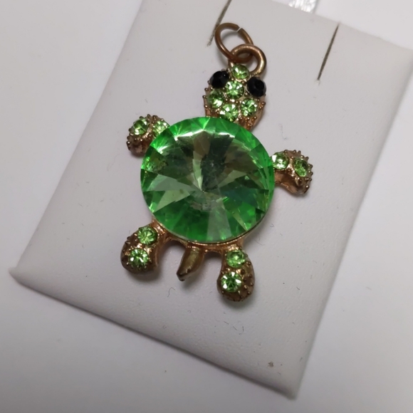 Jewelry | Green Turtle Necklace Charm | Poshmark